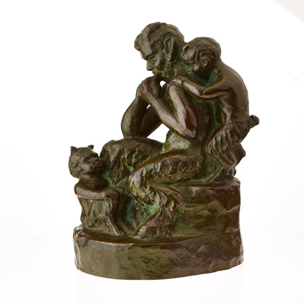 Wilhelm Jäger: Panpipes Player (faun)