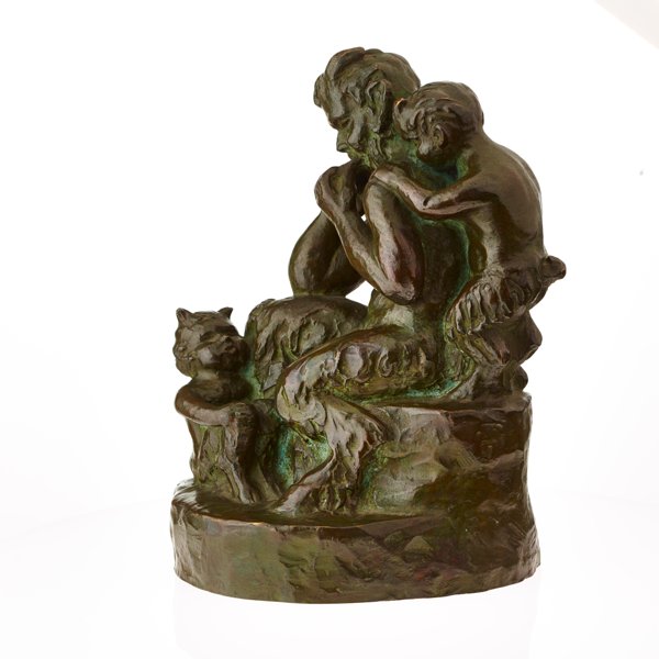 Wilhelm Jäger: Panpipes Player (faun)